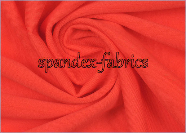 Red Full Dull Lycra Nylon Spandex Fabric for  Swimwear