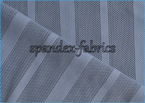 Soft Grey Spandex Nylon Stretch Stripe Powernet Fabric for Sexy Bra