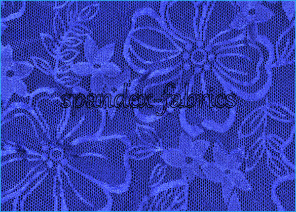 Heavyweight Big Fower Design Stretch Nylon Lace Fabric for Fancy Dress