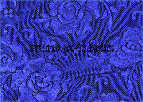 Dark Blue Nylon Spandex Lycra Lace Fabric Jacquard Power Mesh Fabric