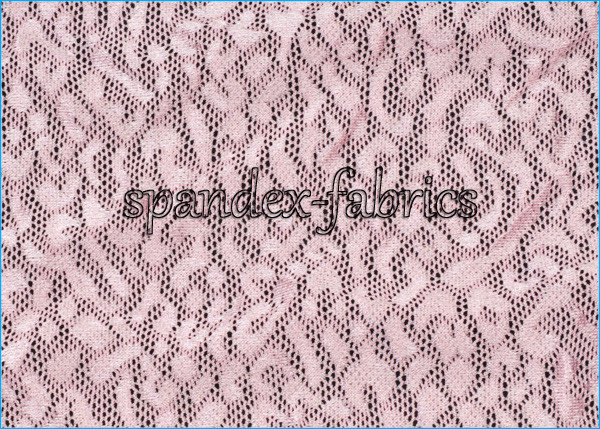 Pink Leopard Jacquad Power Mesh Fabric Nylon Spandex Net for Sexy Bra
