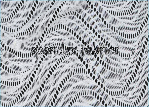 Smooth And Strong Strength Wave Like Elastic Lace Fabric Nylon Lycra Material