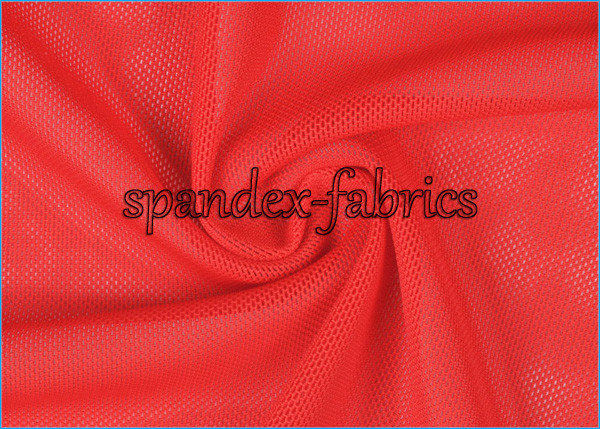 140D/70D 85/15 Nylon Spandex Red Power Mesh Net 4 Way Stretch Fabric