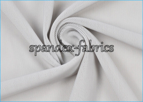 Grey Nylon Spandex Stretch Net Power Mesh Fabric With Matt Finish