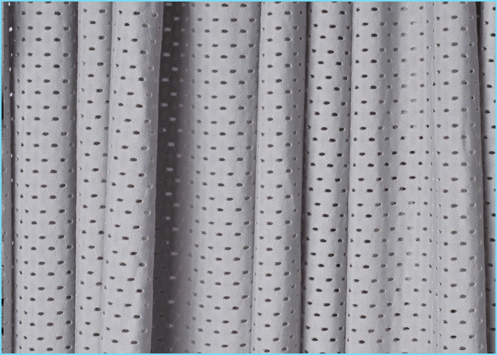 Grey Cool Nylon Spandex Sheer Stretch Mesh Fabric with 85% Nylon 15% Spandex Material