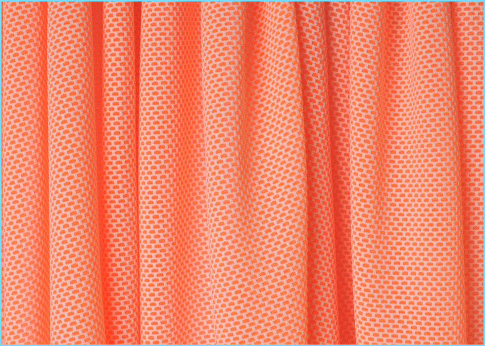 Pink White Striped Jacquard Sports Clothing Fabric Knitting Smooth Soft