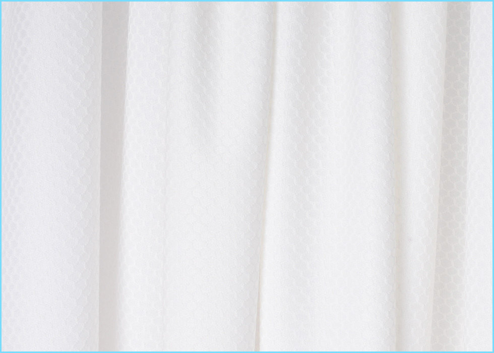 Hexagon Jacquard Sportswear Fabric , 4 Way Stretch Dress Fabric