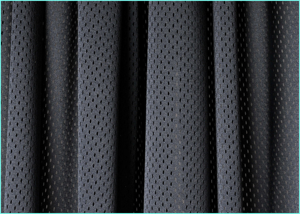 Quick Drying Tricot DTY Lining Mesh Fabric for Athletic Clothing , Black Mesh Fabric Material