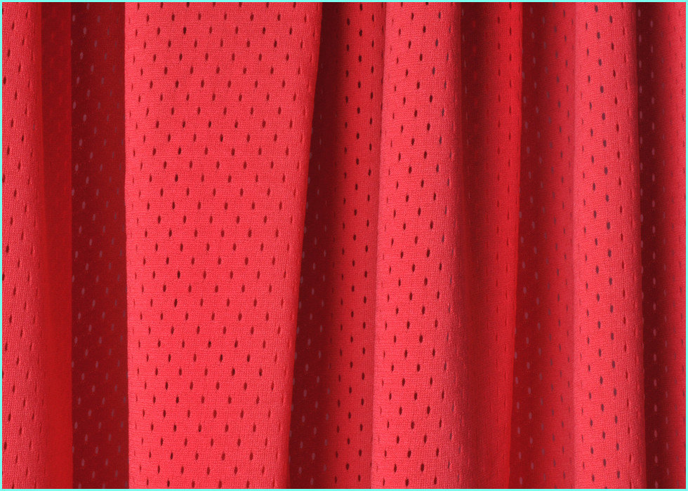 Custom Polyester Athletic Knit Tricot Mesh Fabric , Quick dry Mesh Football Jersey Fabric