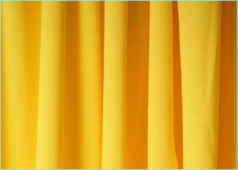 75D Yellow Polyester Bird Eye Fabric / Dri Fit Fabric for Sportwear or Football Clothes