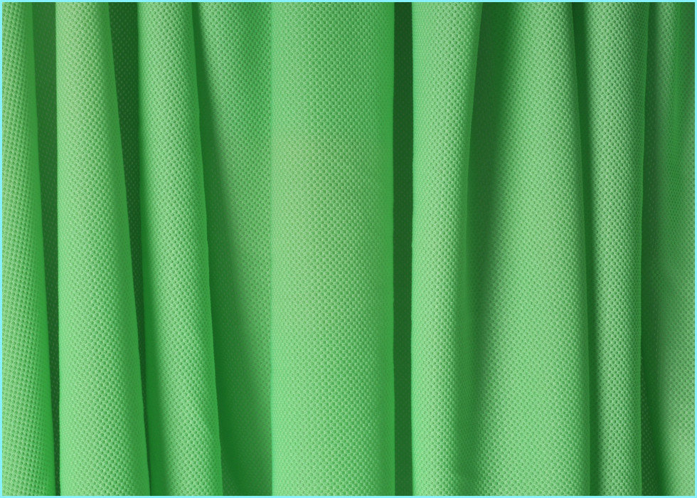 Green Butterfly Design Polyester Spandex Jacquard Stretch Mesh Fabric 1.5m * 200gsm