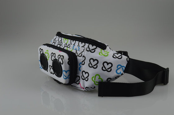 Waterproof Outdoor Bicycle Speaker Bag White And Pattern  B-26