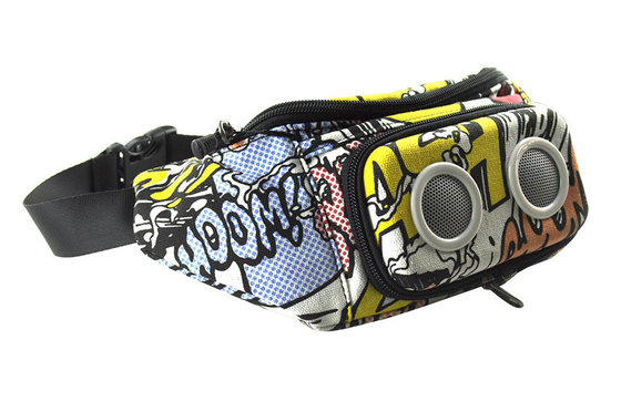 B-14 Mp3 Speaker Bag FM  Voice Amplifier Bag , audio Fashion Waist Bag