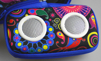 D40mm  3Ω / 5W Sport Waist Bag Purple or Navy blue pattern Y-04