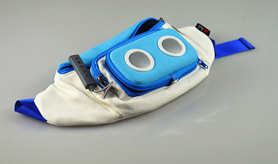 Fashion Waist Pack customized logo with headset  Y-08 , portable speaker bag