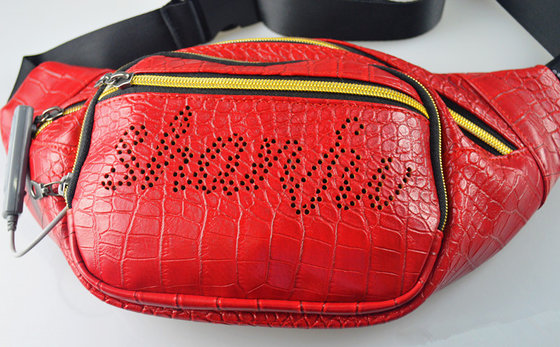 Red Outdoor Waist Pack wireless microphone bluetooth ROHS / SGS CM-02