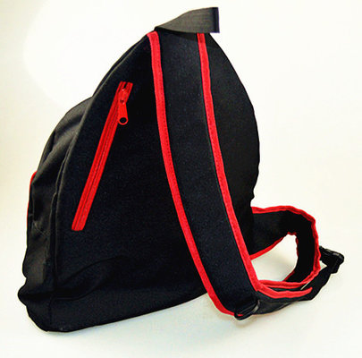Triangle Speaker Backpack  black with red edge M01 , backpack sound system