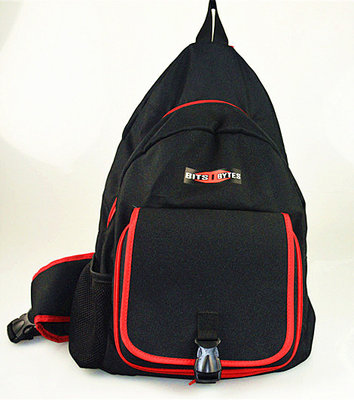 Triangle Speaker Backpack  black with red edge M01 , backpack sound system