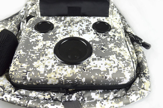 Outdoor speaker bag  with variegated flowers , Backpack With Speaker M-03