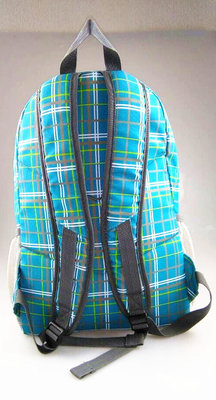 Deep Cyan Speakers Backpack double bags with lattice fringes  X-04