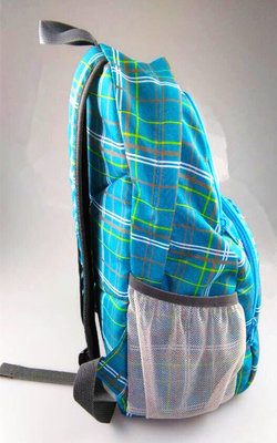Deep Cyan Speakers Backpack double bags with lattice fringes  X-04