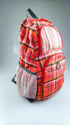Watermelon red Speakers Backpack double bags with lattice fringes X-03