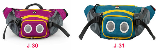 Comforbable waist speaker bag 210lining  800 MAh Lithium Battery  J-30,J-31