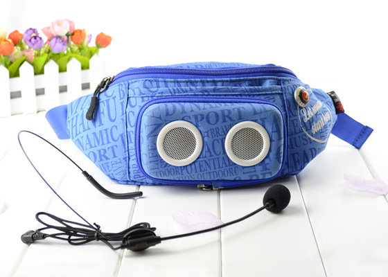Sky Blue Waist Belt Bag letter pattern 800 Mah Lithium Battery radio  BM-30