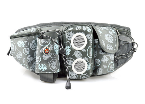 Mountain Climbing Sport Waist Bag With TF Card Radio Functions For Men / Women
