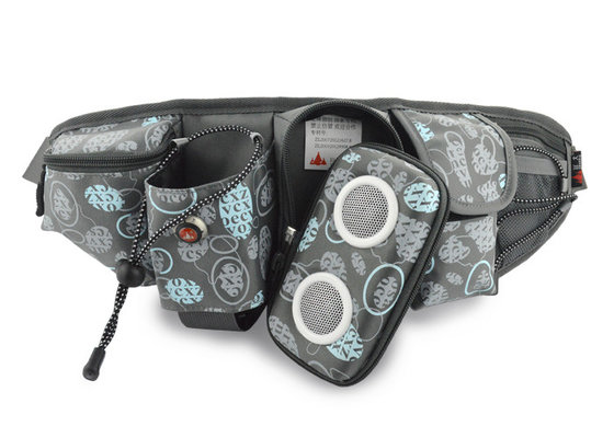 Mountain Climbing Sport Waist Bag With TF Card Radio Functions For Men / Women