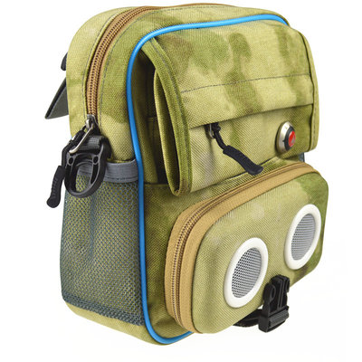 Waterproof speaker bag light army green riding radio player , front sound bag CH-02