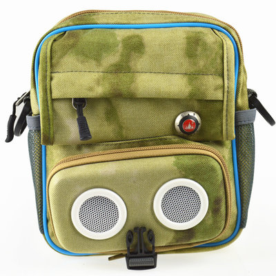 Waterproof speaker bag light army green riding radio player , front sound bag CH-02
