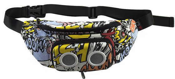B-14 Mp3 Speaker Bag FM  Voice Amplifier Bag , audio Fashion Waist Bag
