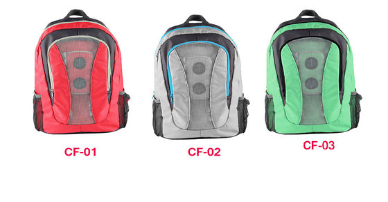 Double shoulder waterproof speaker bag Nylon with mp3 / bluetooth CF-01