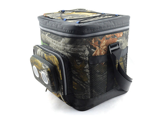 Bluetooth Speaker Bag With Half Opened Flap , cooler with speakers