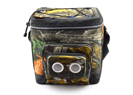 Bluetooth Speaker Bag With Half Opened Flap , cooler with speakers