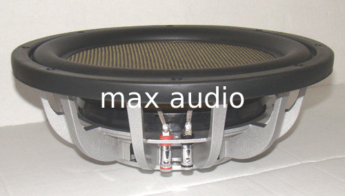Rubber Surround Slim Subwoofers For Trucks Single 4 Ohm Voice Coils