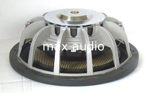 Rubber Surround Slim Subwoofers For Trucks Single 4 Ohm Voice Coils