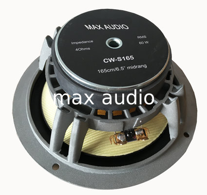 Rubber Surround Mid Range Pa Speakers , Car Audio Midrange Kevlar Cone