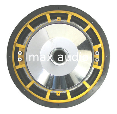 Yellow High Power Competition Car Subwoofers Dual 1 OHM 12 Inch
