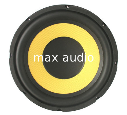 Yellow PP Cone 12 Inch  Auto Audio Speakers Heavy - Duty Metal Frame