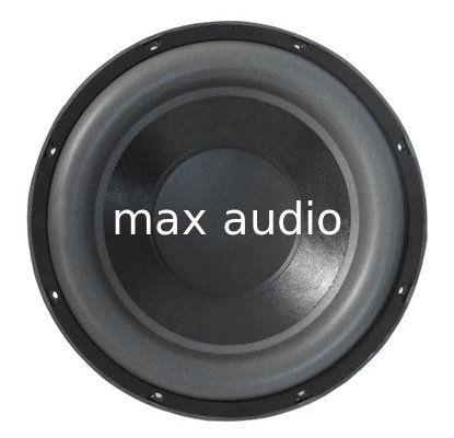 Non - Pressed Paper Cone Auto Audio Speakers With Black Aluminum Frame 12''