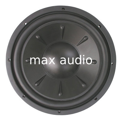 Black Metal Frame 12" Auto Audio Speakers 300W RMS With PP Injection Cone