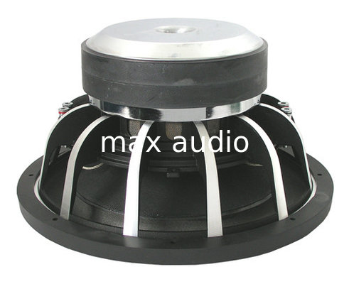 Dual 2 OHM 12 Inch Car Audio Subwoofer Dimond - cut Frame Chromed T Plate
