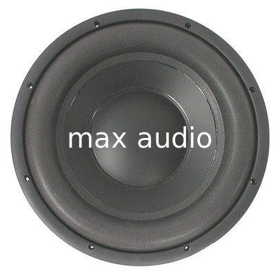 Dual 2 OHM 12 Inch Car Audio Subwoofer Dimond - cut Frame Chromed T Plate