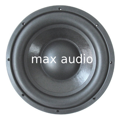 Black Aluminum Frame Powered Car Speakers Chromed Washer T - Plate