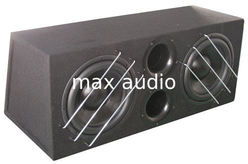 Chromed Metal Bar Car Subwoofer Enclosure 12 Inch Bass Reflex Box