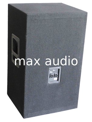 Professional audio system, PA speaker, 2-way 15" speaker system, black carpet finishing, ABS plastic handle