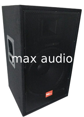 Professional audio system, PA speaker, 2-way 15" speaker system, black carpet finishing, ABS plastic handle