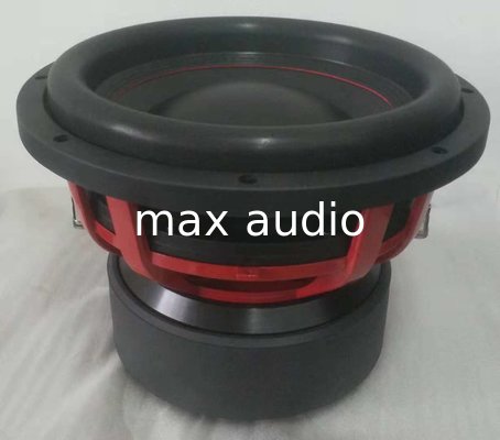 subwoofer with triple magnet dual voice coil, high roll foam surround, non-pressed paper cone